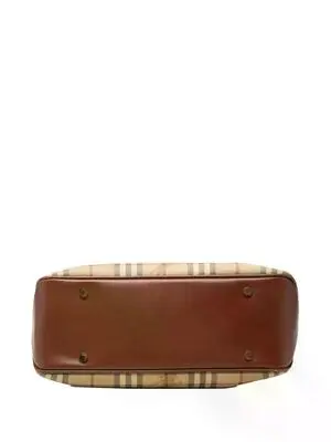 Burberry Haymarket Check Coated Canvas Tote Bag