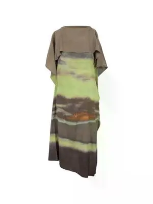 Christian Wijnants Abstract Print Kaftan Midi Dress