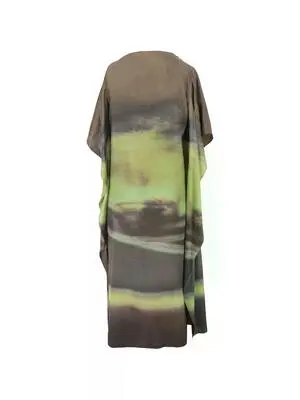 Christian Wijnants Abstract Print Kaftan Midi Dress