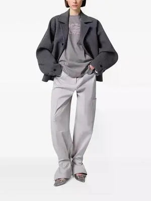 MSGM Embroidered Long-sleeve T-shirt