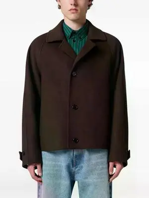 MSGM Raglan-sleeve Felted Jacket