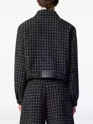 MSGM Check-pattern Tweed Jacket
