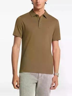 Michael Kors Embroidered Logo Cotton Polo Shirt - Brown