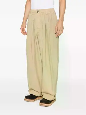 Marni Pleated Wide-leg Trousers