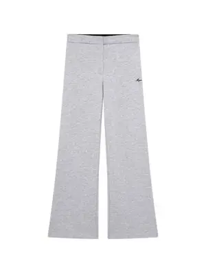 MSGM Embroidered Logo Wide-leg Track Pants