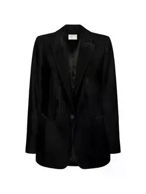 FORTE_FORTE Ribbed Velvet Blazer