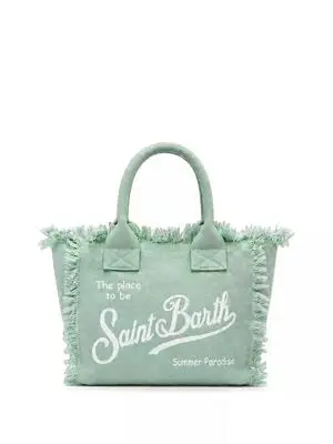 MC2 SAINT BARTH Fringed Logo-print Tote Bag