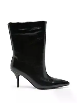 TWENTY FOURHAITCH Unuk Pointed-toe Stiletto-heel Ankle Boots - Black