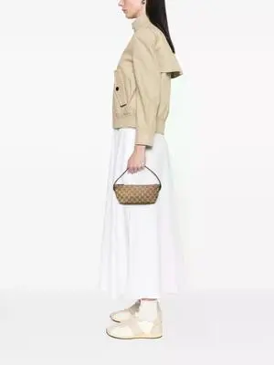 Gucci 2000-2015 Gg Canvas Web Boat Shoulder Bag - Neutrals
