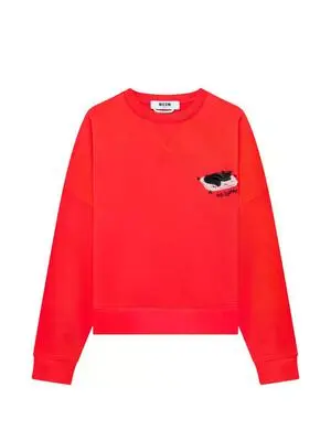 MSGM Cat Patch Sweatshirt