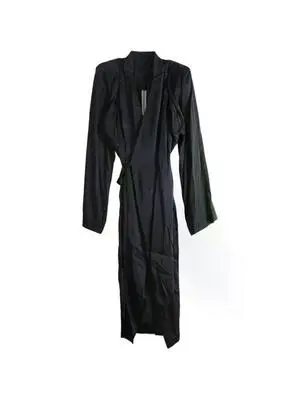 Rick Owens Wrap-style Padded-shoulder Coat