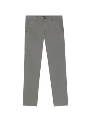 BOSS Logo-patch Chino Trousers - Grey