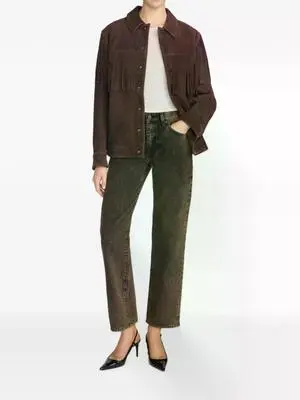 FRAME The Hang Acid-wash Straight-leg Jeans