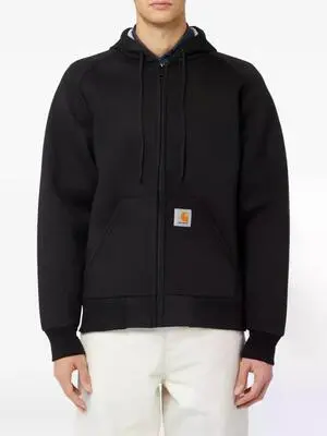Carhartt Work In Progress Car-lux Logo-patch Zip-up Hoodie