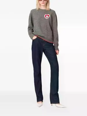 Stella McCartney Crochet Heart Wool Sweater