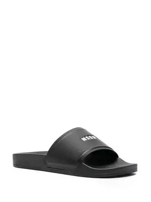 MSGM Logo-print Sliders - Black