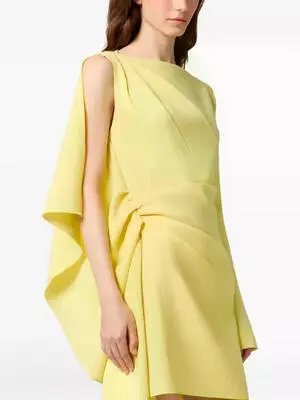 MSGM Asymmetric Draped Mini Dress
