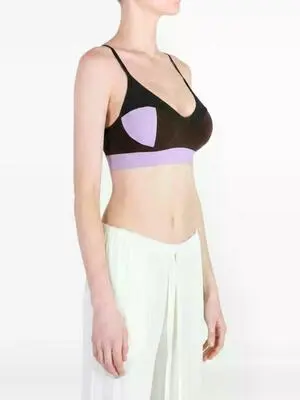 BASERANGE Colour-block Triangle Bra Top