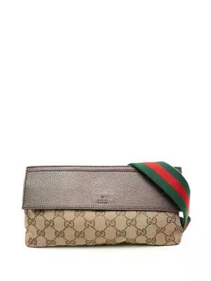 Gucci 2000-2015 Gg Canvas Web Crossbody Bag - Neutrals