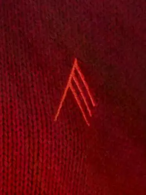 Attico Virgin Wool & Cashmere Blend Cardigan - Red