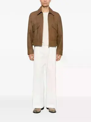 SECOND / LAYER Revival Flight Leather Jacket - Brown