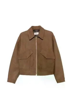 SECOND / LAYER Revival Flight Leather Jacket - Brown