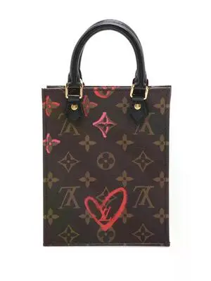 LOUIS VUITTON Monogram Petit Sac Plat Satchel