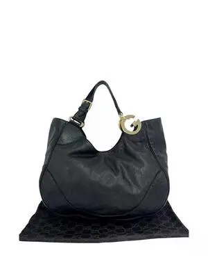 Gucci 2000-2015 Guccissima Trimmed Charlotte Tote Bag - Black