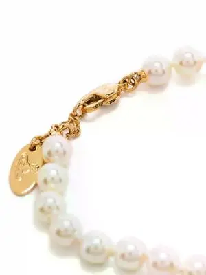 VIVIENNE WESTWOOD Pearl Safety-pin Orb Bracelet