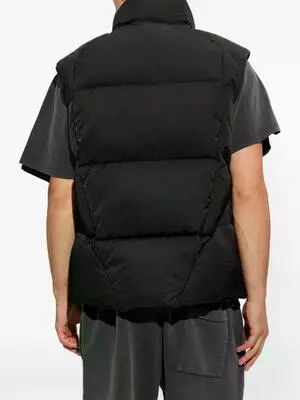 Off-White Quilted Stand-up Collar Gilet