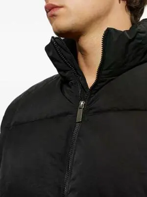 Off-White Quilted Stand-up Collar Gilet