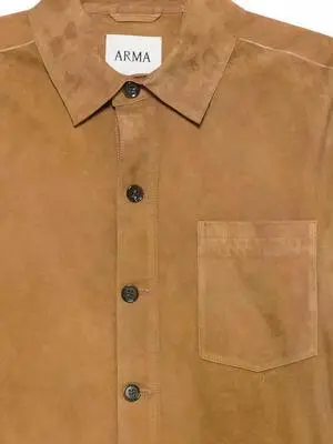 ARMA Lamb Suede Button-up Jacket