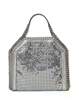Stella McCartney Falabella Chainmail Tiny Tote Bag - Silver