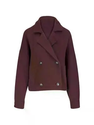 Brunello Cucinelli Double-breasted Cashmere Jacket - Brown