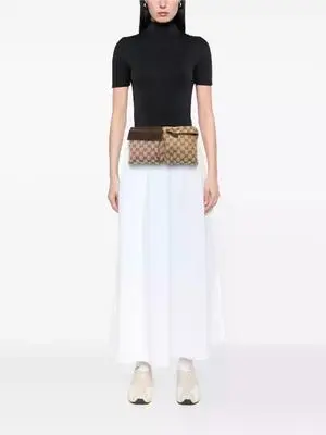 Gucci Gg Canvas Web Double Pocket Belt Bag