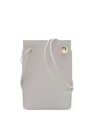 Loewe 2010-2026 Calfskin Dice Pocket Crossbody Bag - Grey