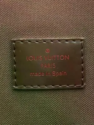 LOUIS VUITTON 2008 Damier Ebene Cabas Beaubourg Tote Bag