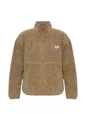 American Vintage Hoktown Fleece Turtleneck Jacket - Brown