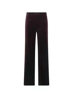 Antonelli Firenze Velvet Straight-leg Trousers - Red
