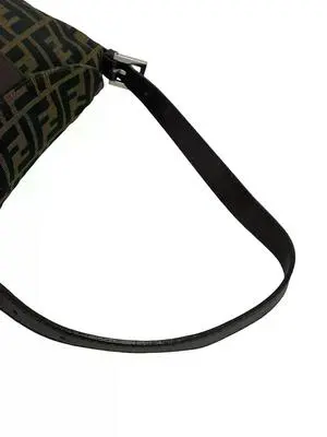 Fendi 1990-2010 Zucca Canvas Shoulder Bag