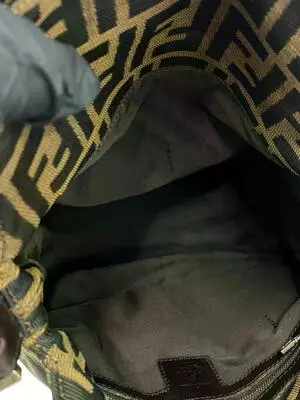 Fendi 1990-2010 Zucca Canvas Shoulder Bag