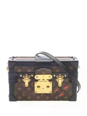 LOUIS VUITTON 2014 Monogram Petite Malle Crossbody Bag - Brown