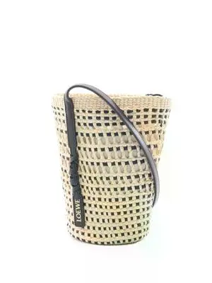 Loewe 2020-2026 Raffia Blade Pocket Shoulder Bag - Neutrals