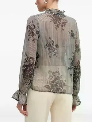MORGAN Ruffled Floral Blouse