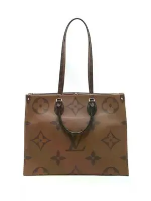 LOUIS VUITTON 2019 Monogram Reverse Giant Onthego Gm Satchel