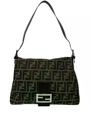 Fendi 1990-2000 Zucca Canvas Mamma Forever Shoulder Bag - Brown