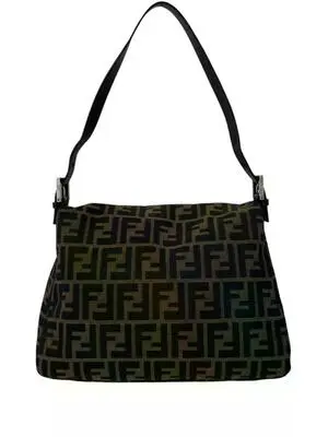 Fendi 1990-2000 Zucca Canvas Mamma Forever Shoulder Bag