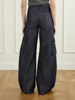 Gabriela Hearst Eos Cotton And Linen-blend Wide-leg Pants