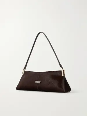 Balmain Pony-hair And Leather Shoulder Bag