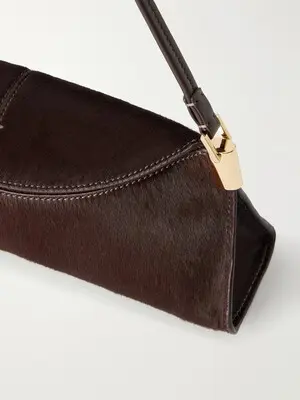 Balmain Pony-hair And Leather Shoulder Bag